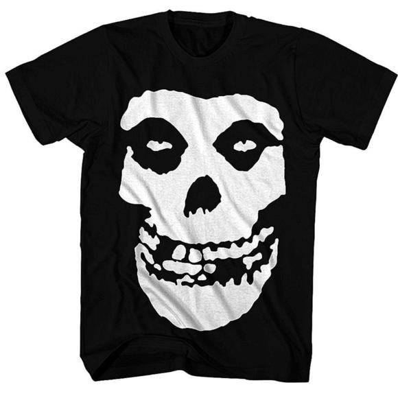 Shirts | Misfits Classic Fiend Skull Black White Shirt | Poshmark
